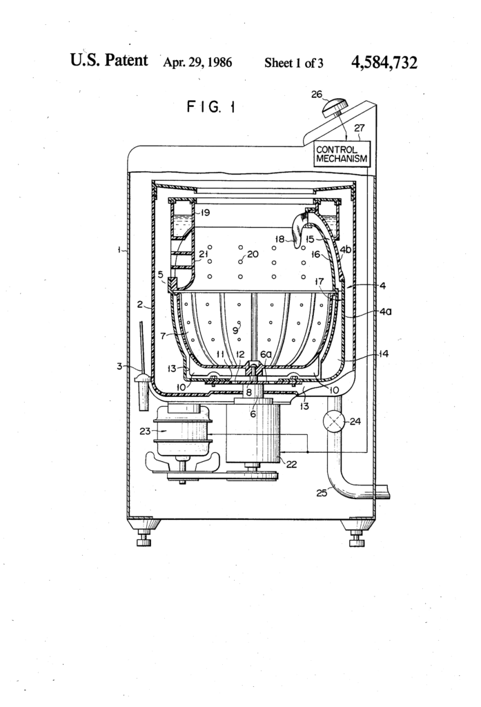 TODAY’S PATENT -WASHER/DEHYDRATER - Patent Blog