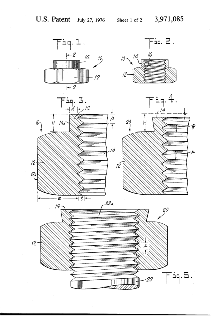 TODAY’S PATENT – LOCK NUT - Patent Blog