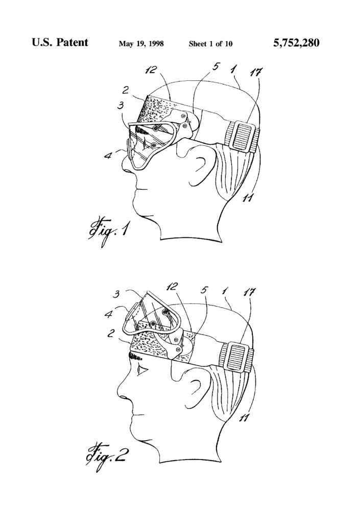 TODAYS PATENT- EYE PROTECTION FOR HEADGEAR - Patent Blog
